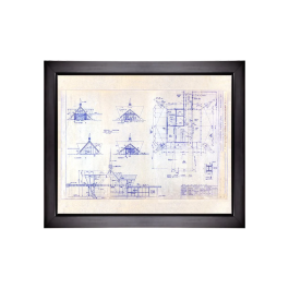 Howard Johnson Lobby Art, Blueprint, 26w x 17h