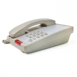 Vertex Pearl Phone, Beige, 1 Line, Message Light, Speaker
